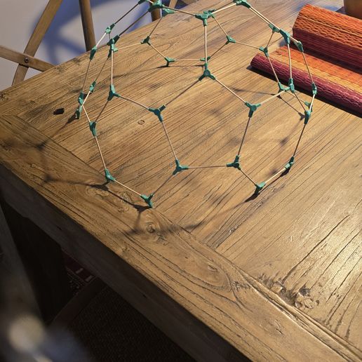 🦷 Toothpick Geodesic Dome・3D Print with the FlashForge Adventure 5M Pro ...