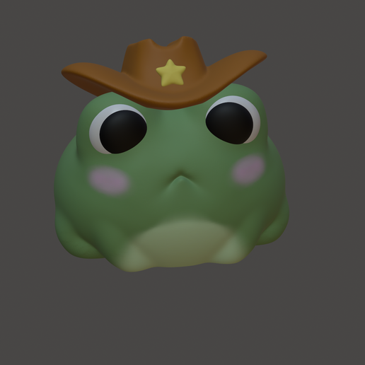 STL file Cowboy frog 🤠 ・3D printing idea to download・Cults