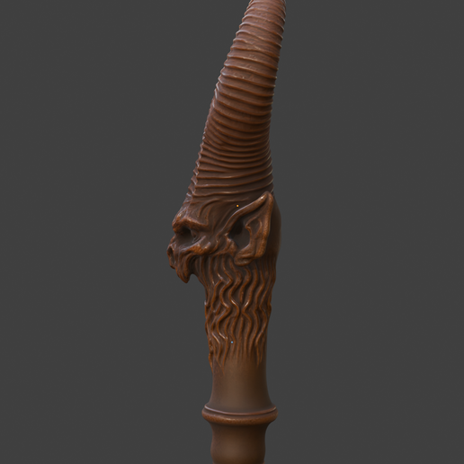 🎭 Demon Staff Topper・ STL File for 3D printing・Cults