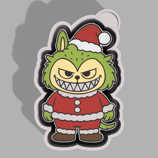 👹🎅Grinch Labubu – Freshie, Keychain, Resin & Candle Mold・ STL File for ...