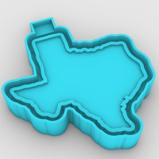 STL file texas map 2 - freshie mold - STL for silicone mold 🗺️ ・3D ...