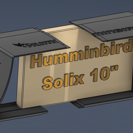 3MF file Humminbird Solix 10" sunvisor sunshade ⛱️ ・3D printing idea to ...