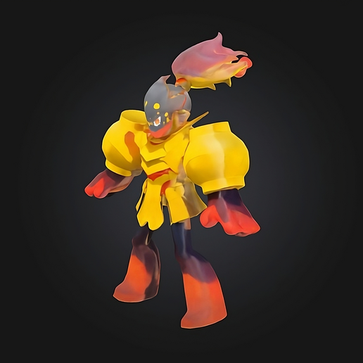 🧞‍♂️ Pokémon Scarlet - Armarouge - 3D Model・ STL File for 3D printing・Cults