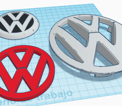 Archivo STL Logos frente, motor y baúl VW Passat B5 y compatibles ⚙️ ...