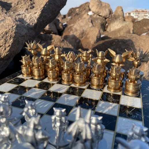 🐉 Pokemon Chess Set | Bulbasaur | Pikachu | Pokemon 2 side chess set ...
