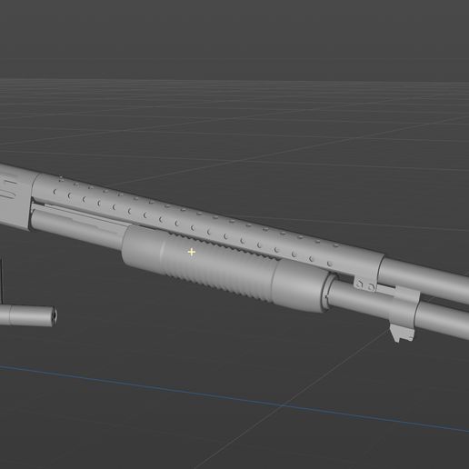 🗺️ Digital model of the American Mossberg M590 shotgun・ OBJ File for 3D printing・Cults