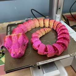 3D printing CUTE FLEXI SNAKE ARTICULATED • made with Anycubic Vyper・Cults