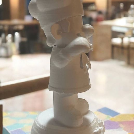 STL file Cuoco Super Mario videogames Chef con nome personalizzabile 👩 ...