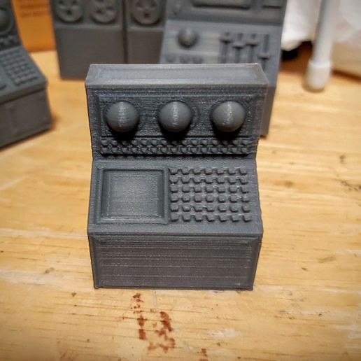 🖥️ 28mm Computer Console SciFi Terrain・Free 3D File for ・Cults