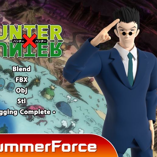 STL file Leorio Paradinight - Hunter x Hunter 🏹 (OBJ)・3D printable ...