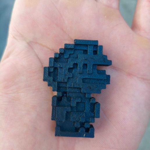 🤏 Small Mario fridge magnet / keychain・ STL File for 3D printing・Cults