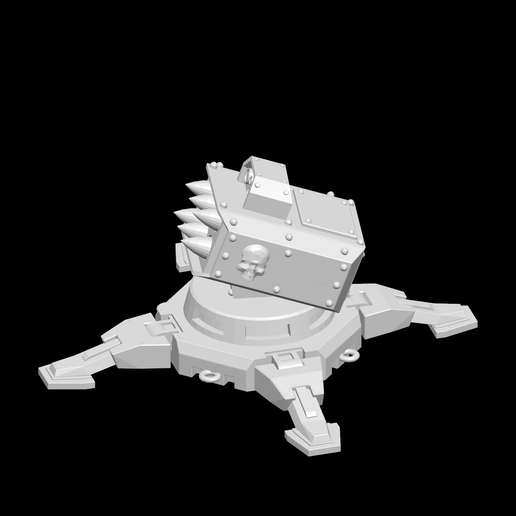 🎲 Little Legions Air Defence Turret・Free 3D File for 3D printing・Cults