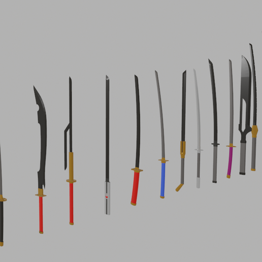 🗡️ Entire Bleach Sword Collection ( 17 printables)・ STL File for ・Cults