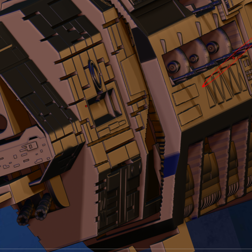 😇 Halo UNSC Halcyon class cruiser Pillar of Autum・Free 3D File for ・Cults