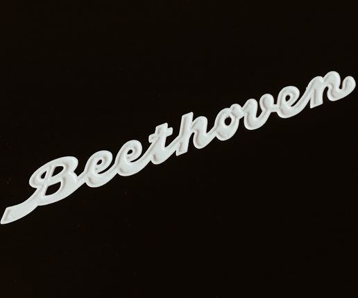 📱 Stern-Radio Rochlitz Beethoven - logo / emblemat・Arquivo STL para ...