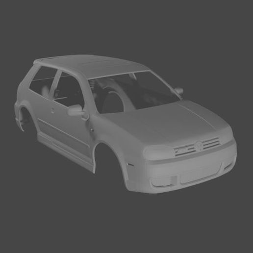 🚗 VOLKSWAGEN GOLF MK4 RC CAR BODY・Archivo STL para Impresión 3D・Cults
