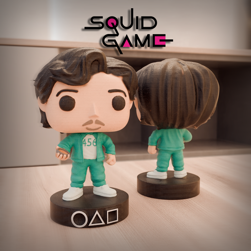 Файл STL Squid Game Seong Gi-Hun Funko Pop 🦑 ・Шаблон для 3D-печати для ...