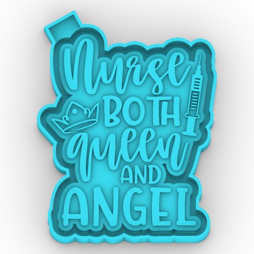 STL file nurse both queen and angel - freshie mold - STL for silicone ...