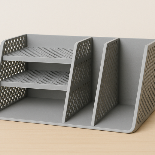 🗿 MeshGrid Desk Organizer – STL + OBJ Files・ 3D File for 3D printing・Cults
