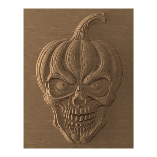 🎃 Evil Pumpkin Skull – 3D STL Model・ 3D File for 3D printing and CNC ...
