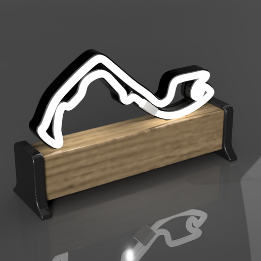🔦 CIRCUIT F1 NEON LED LAMP - Circuit de Monaco Monaco・ STL File for 3D ...