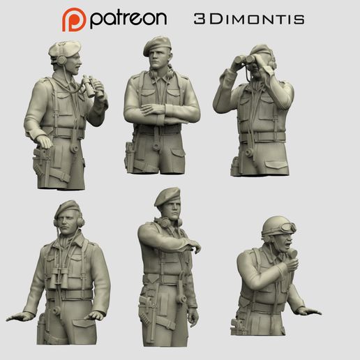 🪖 British tank crew ww2・ STL File for 3D printing・Cults