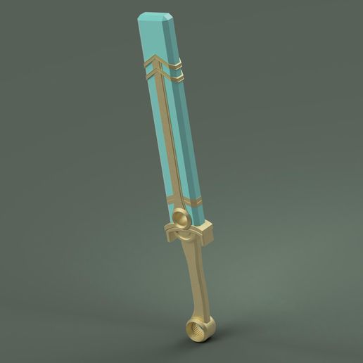 3D file Ekko's Time Sword 🗡️ ・3D printing design to download・Cults