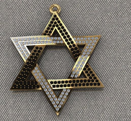 STL file Star of David ⭐ ・Model to download and 3D print・Cults