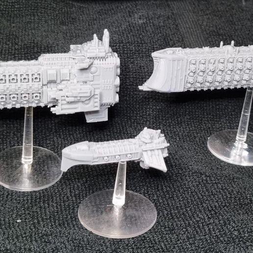 🚢 MK2 Sovereign Class Cruiser With Lances・Free STL File for ・Cults