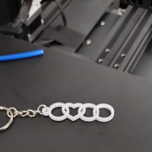 STL file Audi Heart Keychain 🚗 ・3D printer model to download・Cults