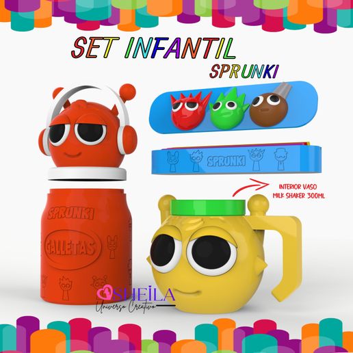 ☕ SPRUNKI COMBO・ 3D File for 3D printing・Cults