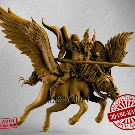 🖨️ Valkyrie STL, Valkyrie 3d figure, stl, 3d printer STL files, 3d ...