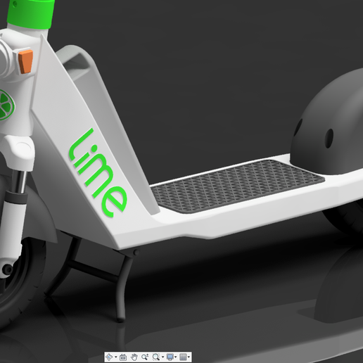 STL file lime electric scooter ver2. ⚡ ・3D printing design to download・Cults