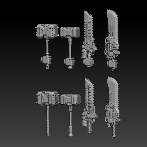 🔫 close-combat assault weapons 2・Free OBJ File for 3D printing・Cults