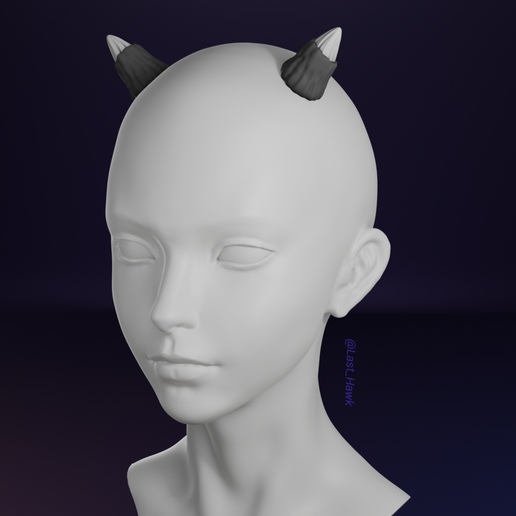 🤏 Small cosplay horns・ STL File for 3D printing・Cults