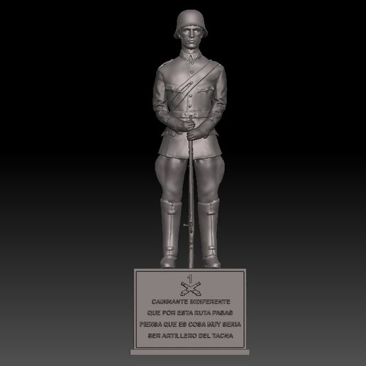 STL file Soldier Tacna Artillery Rgt. (Juanito Caminante) 🫡 ・3D printer ...