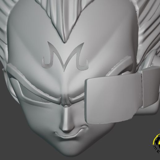🗿 Vegeta Mask-Majin Vegeta's Mask・ STL File for 3D printing・Cults