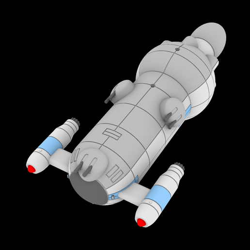 🖖 Federation Tannhauser Heavy Cruiser・ STL File for 3D printing・Cults