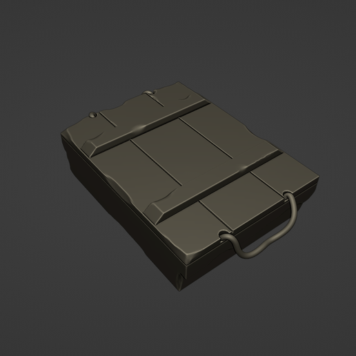 Free STL file Stylized Ammo Box 1/72 📦 ・3D printing template to ...