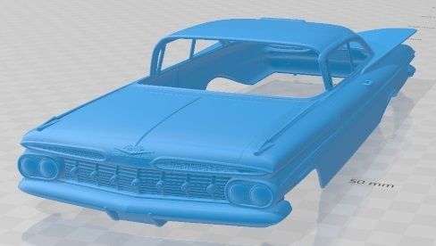 🚙 Chevrolet Impala 1837 Sport Coupe 1962 Printable Body Car・ 3D File ...