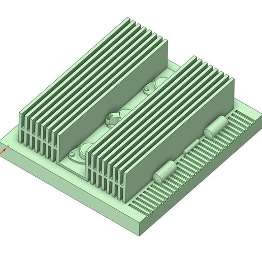 🔙 Heat Sink for Delorean in 1:8 scale・ STL File for 3D printing・Cults