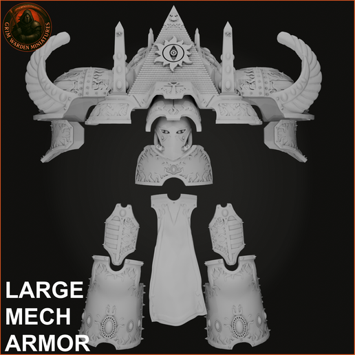 🤖 Sorcerers of the Cyclops Large Mech Armor・ 3D File for 3D printing・Cults