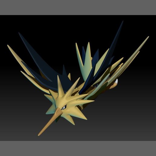 🐉 Pokemon Zapdos・ STL File for 3D printing・Cults