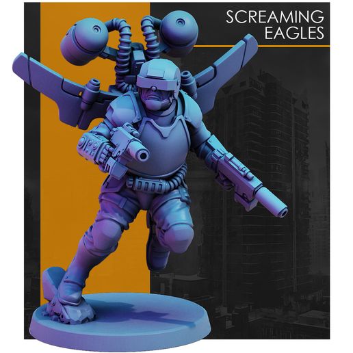 🔨 Screaming Eagles・ STL File for 3D printing・Cults