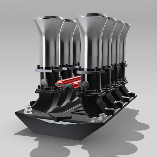 🏎️ Holden 304 ITB Injected Engine 3x stack styles・ STL File for 3D ...