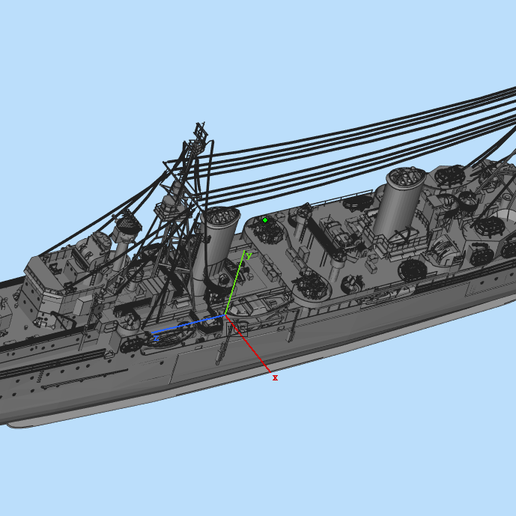 👽 light cruiser・ STL File for ・Cults