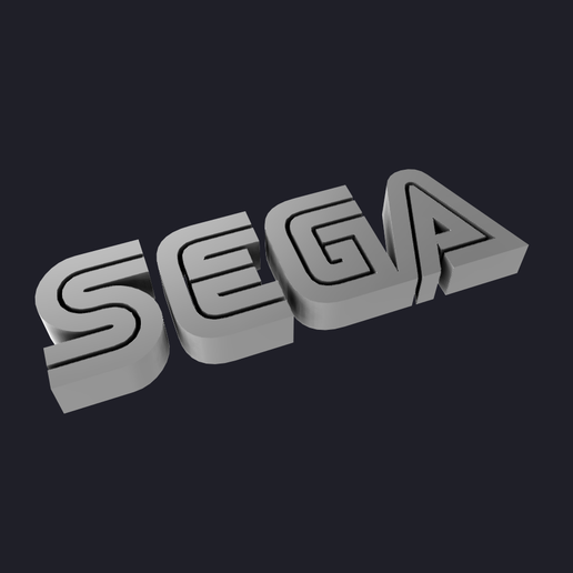 🎮 Sega Logo 3D MODEL・ 3D File for 3D printing・Cults