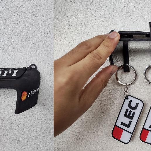👾 F1 drs keys holder・ 3D File for 3D printing・Cults
