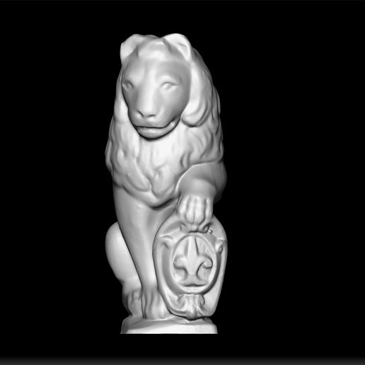 STL file Lion Statue - 3D Print Lion Sculpture - Decorative Lion Design ...