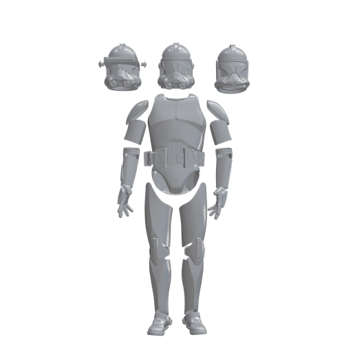 🥵 1/6 1/12 and 1/18 scale Phase 1 Clone Trooper Armor Hot toys style ...